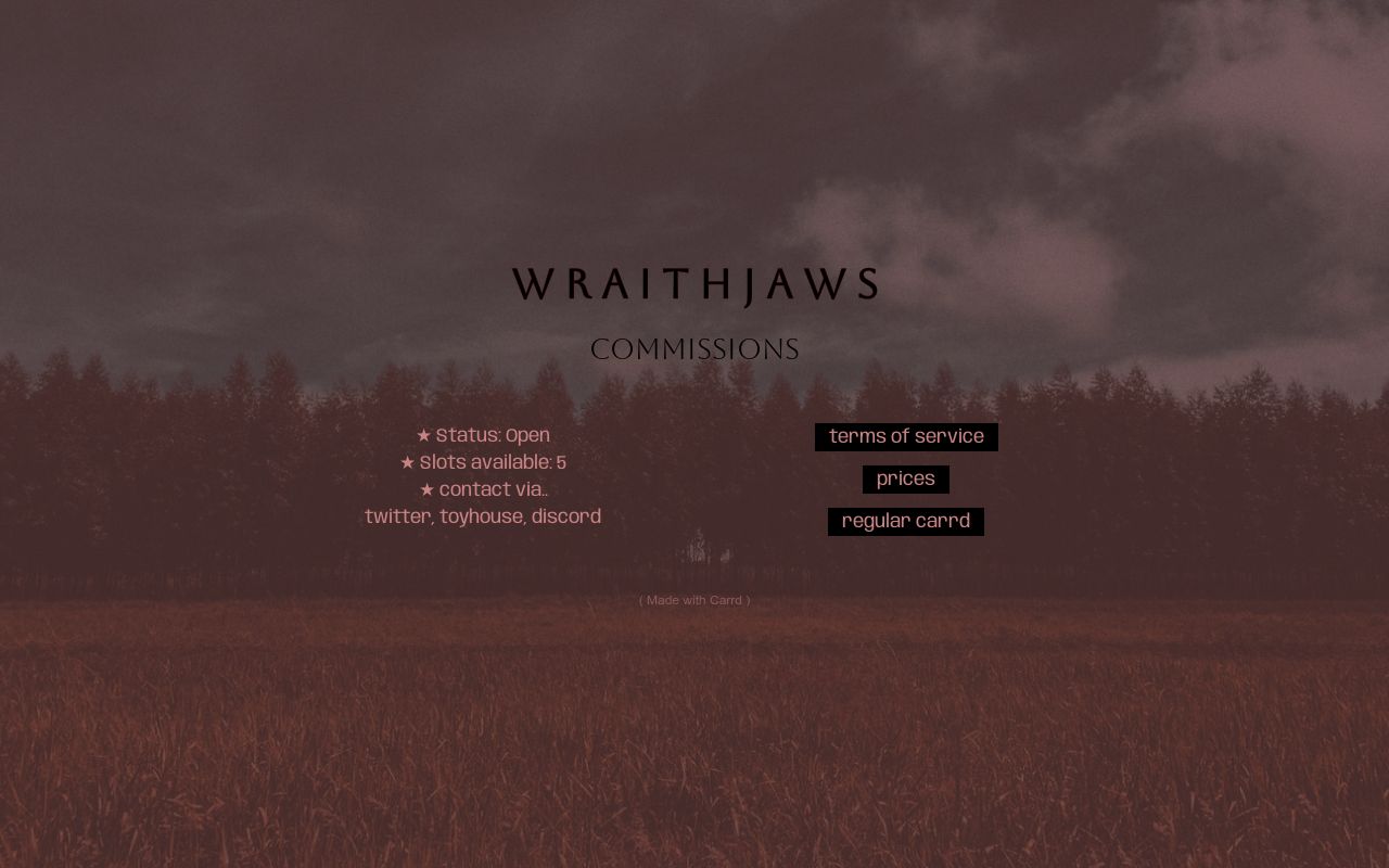 wraithjaws commissions